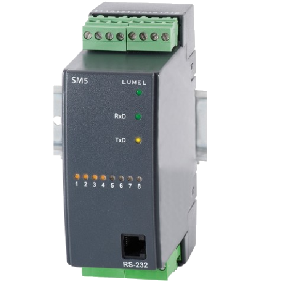 SM5 8 Channel Modbus RS485 Digital Input Module | Lumel | Wolf Process ...